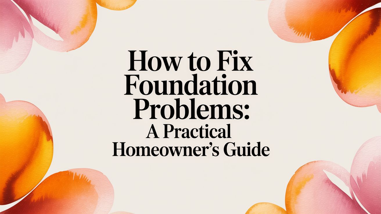 How to fix foundation problems: A Practical Homeowner's Guide